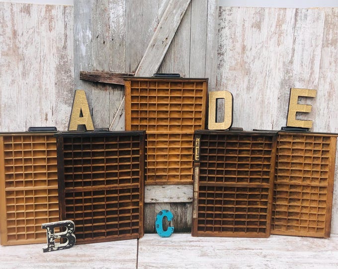 Hamilton Wood Printers Tray Wanner Typeset Drawer Letterpress Curio ...