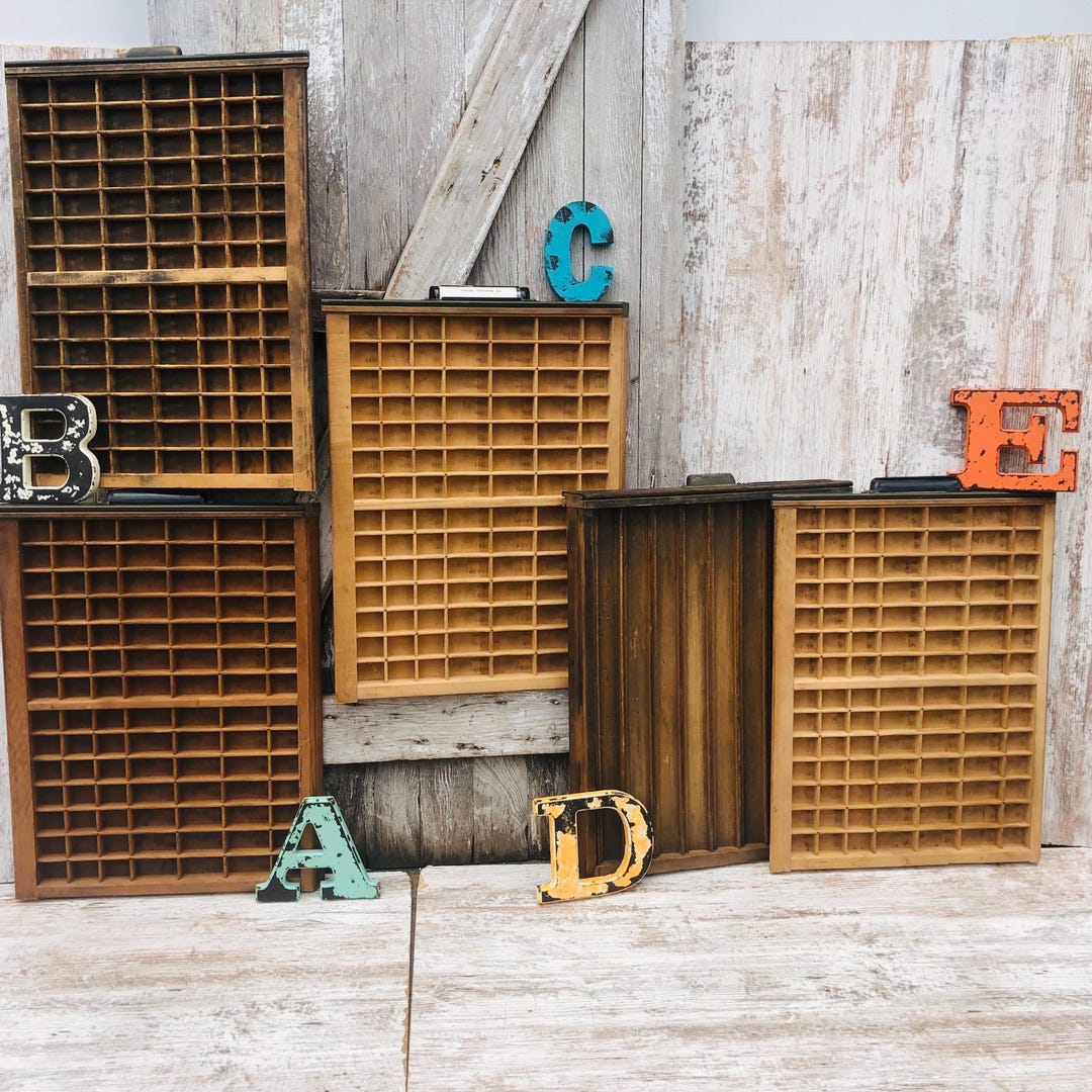 Hamilton Wood Printer Ludlow Typeset Drawer Letterpress With Sections ...