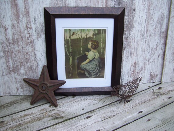 Simon Glucklich Spring Song Print German Art Girl Listening to - Etsy