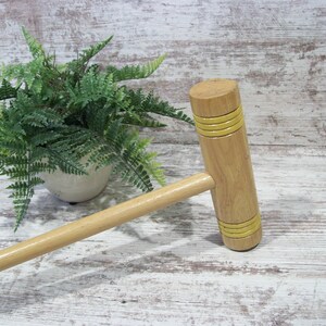 Croquet Wood Mallet Sports Decor Lawn Game Single Wooden | Etsy