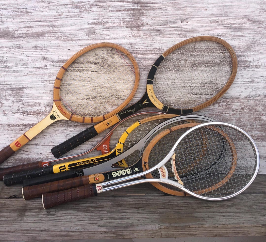 Wood Tennis Racquet Wilson Jack Kramer Arthur Ashe Bjorn Borg Bancroft ...