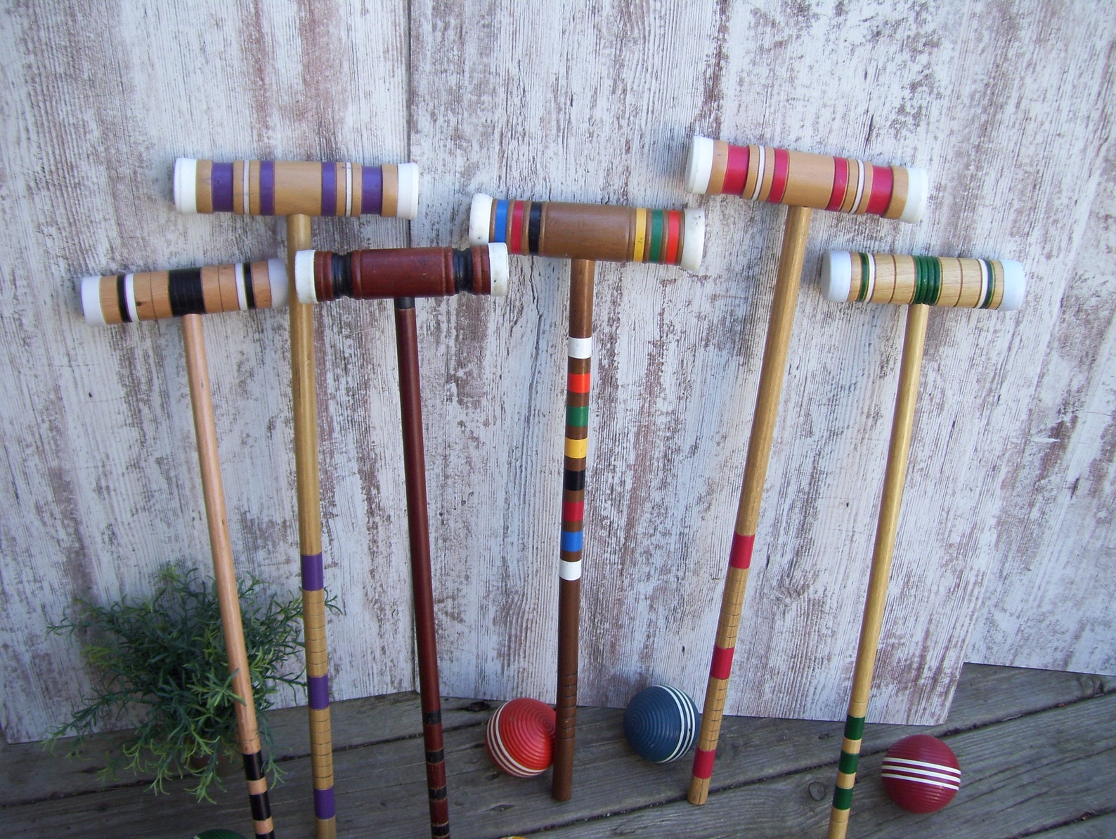 Croquet Wood Mallet Sports Decor Lawn Game Single Wooden | Etsy