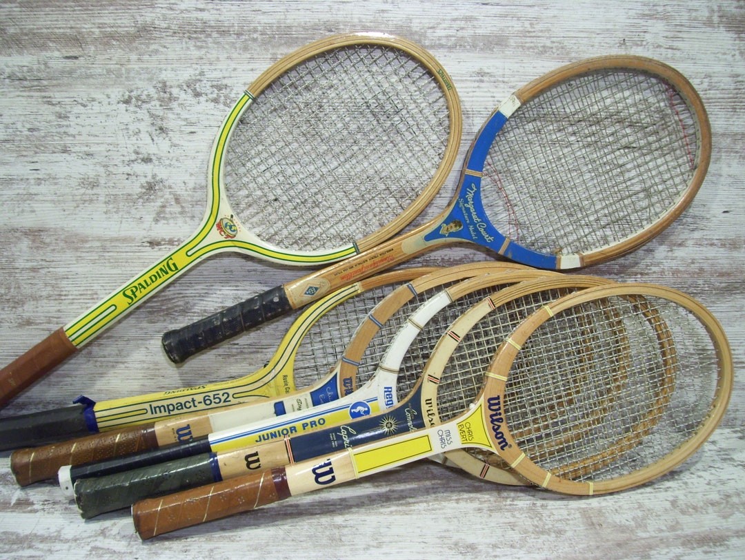 Wood Tennis Racquet Wilson Miss Chris Evert Spalding Rosemary Casals ...