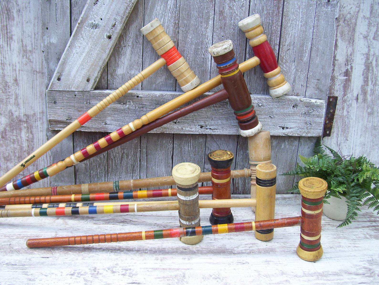 Croquet Wood Mallet Sports Decor Lawn Game Single Wooden - Etsy