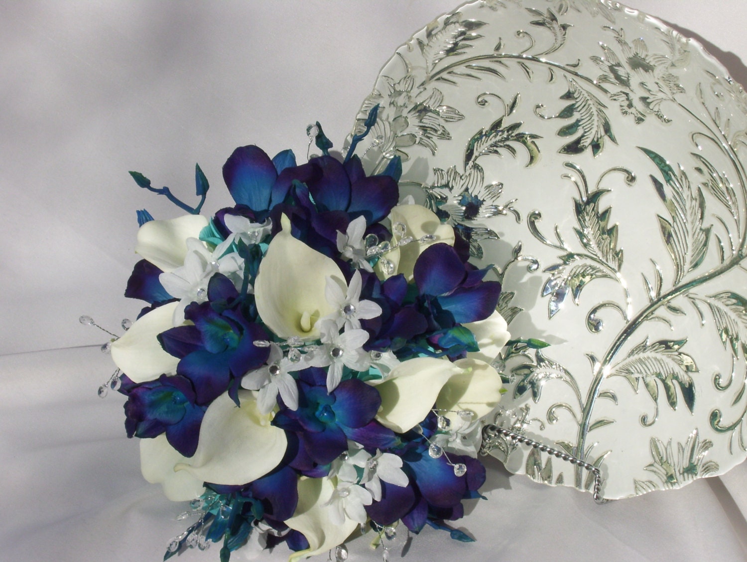 Valerie's Bridal Bouquet Blue Violet CA Dendrobuim | Etsy