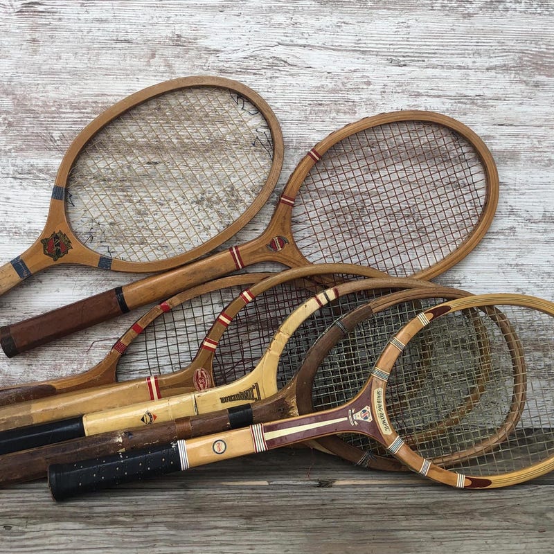 Wooden Tennis Racket - Etsy