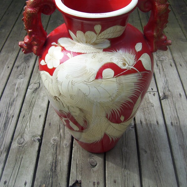 Large Floor Oriental Vases - Etsy
