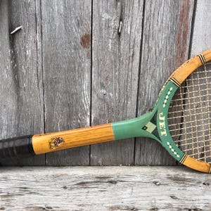 Wood Tennis Racket Wilson Stan Smith Pancho Gonzales Slazenger Dynamic ...
