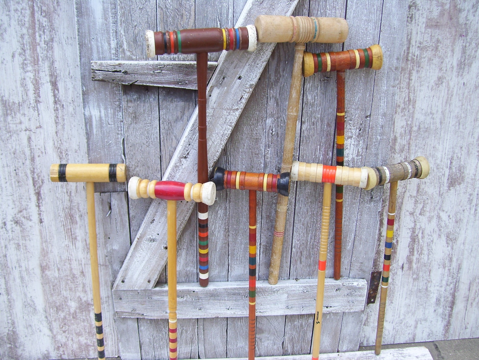 Croquet Wood Mallet Sports Decor Lawn Game Single Wooden - Etsy
