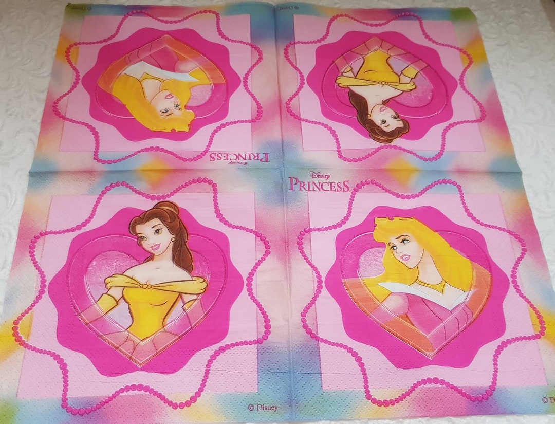 Princess Disney x4 Paper napkins 3706, party supplies/birthday girls ...
