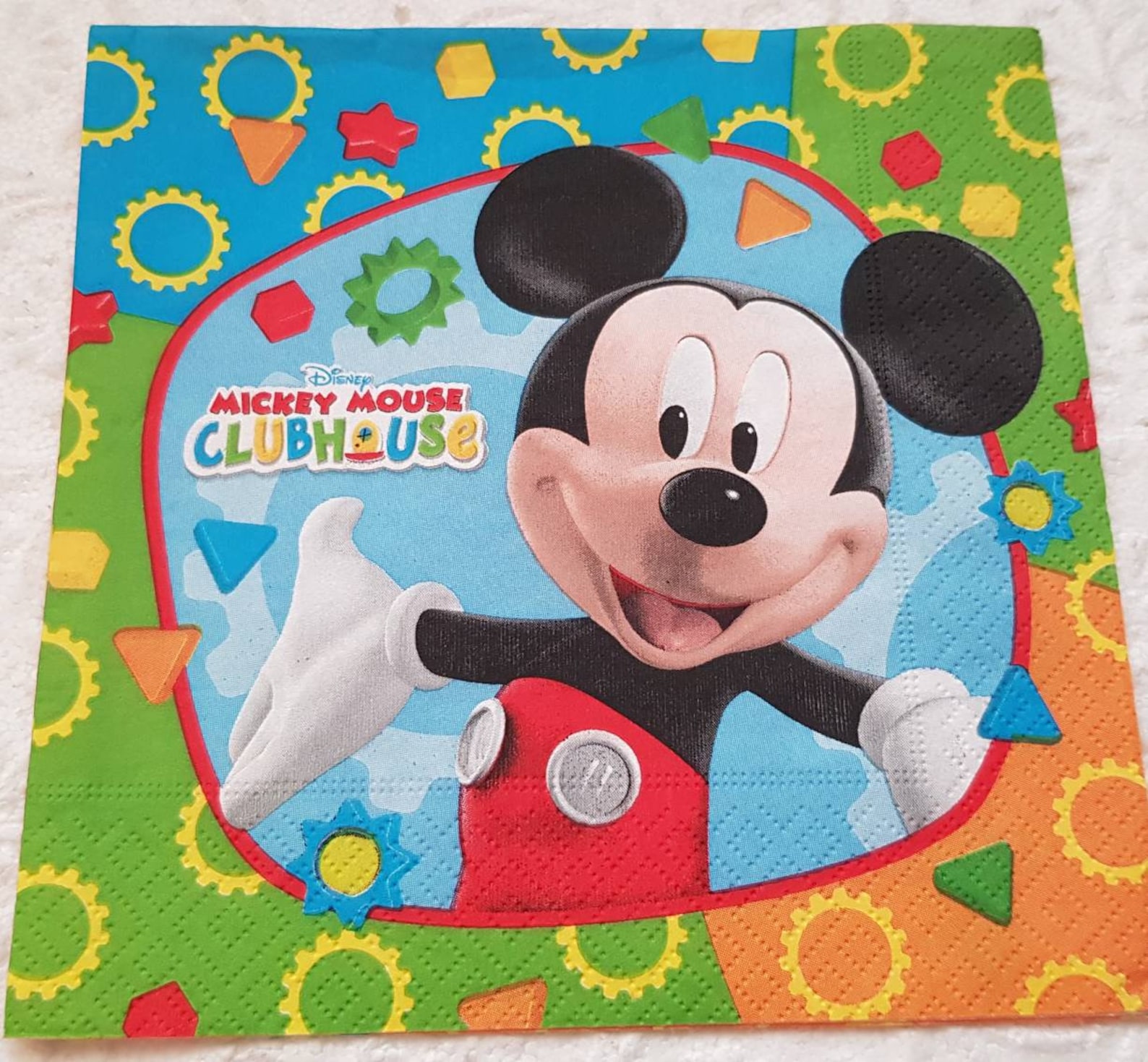Mickey Mouse Clubhouse Paper Napkins Set of 4 -3 Ply/decoupage/party ...