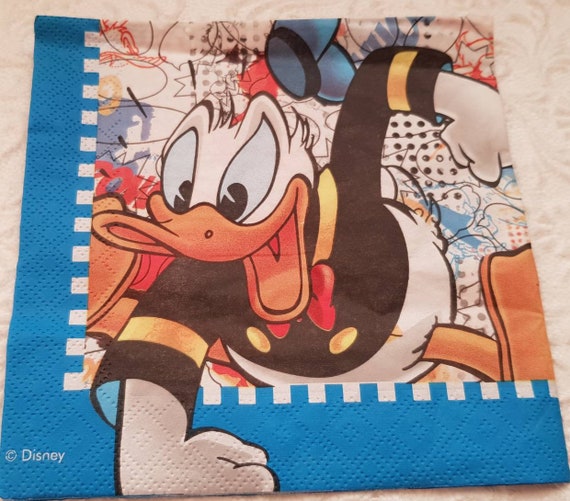 Mc Donald Duck x2 Paper napkins 2 ply/Disney/party | Etsy