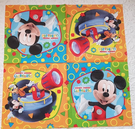 Mickey Mouse Clubhouse Paper Napkins Set of 4 3 | Etsy