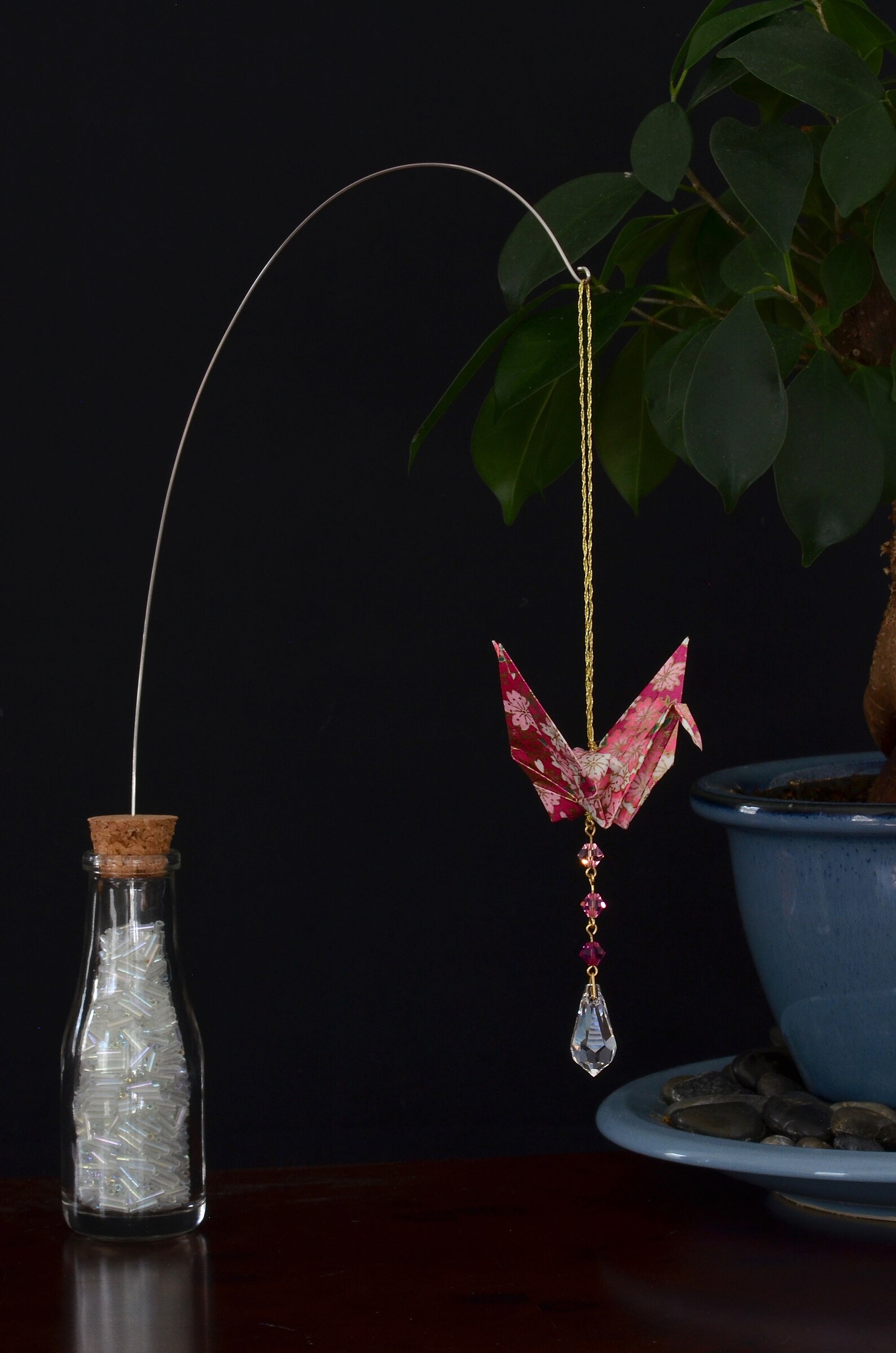 Sparkly Bottle Display Stand for Origami Ornaments and Suncatchers - Etsy