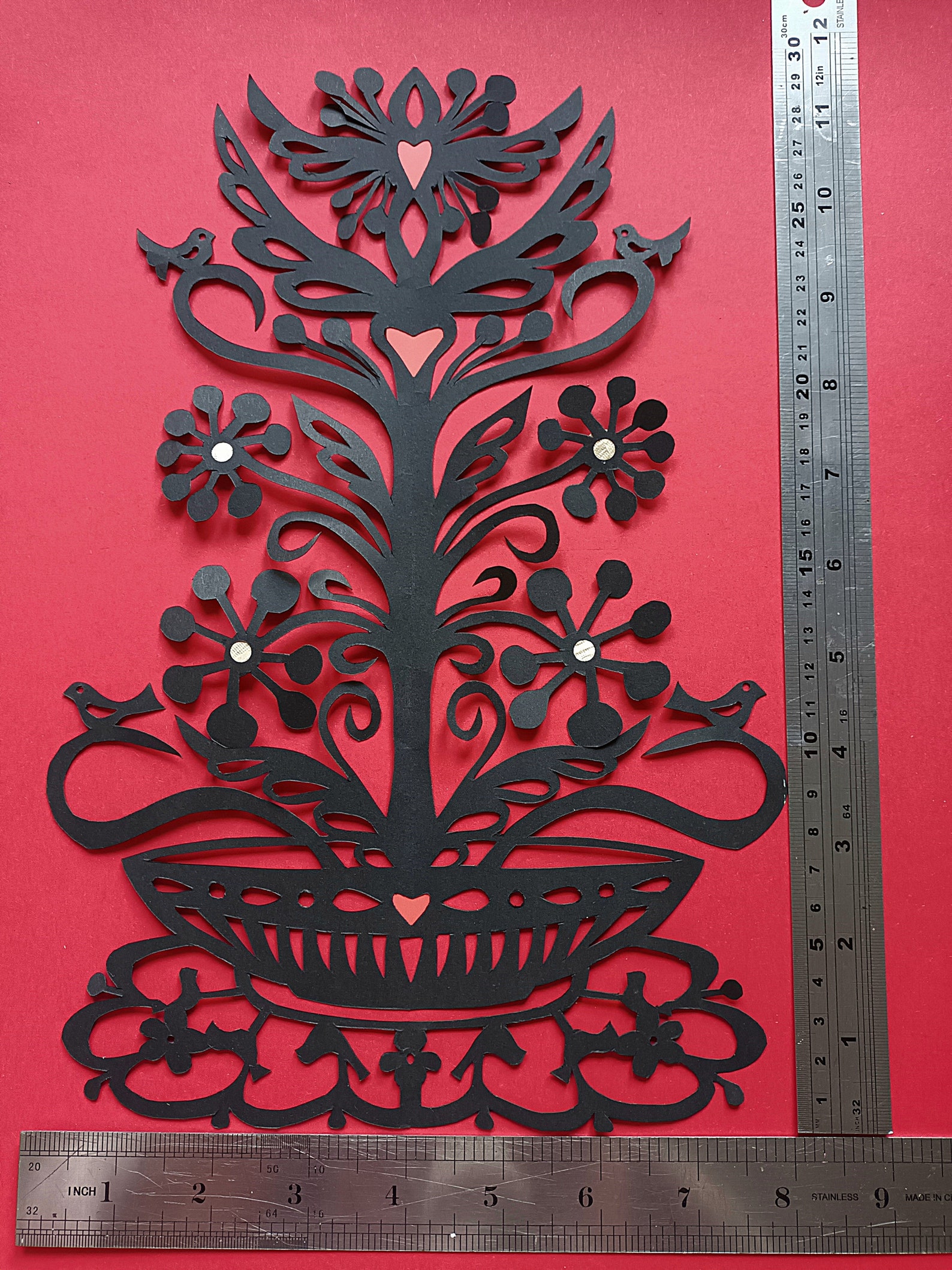 Papercut Art Picture of Paper Original Paper Cut Out Art. Black Paper ...