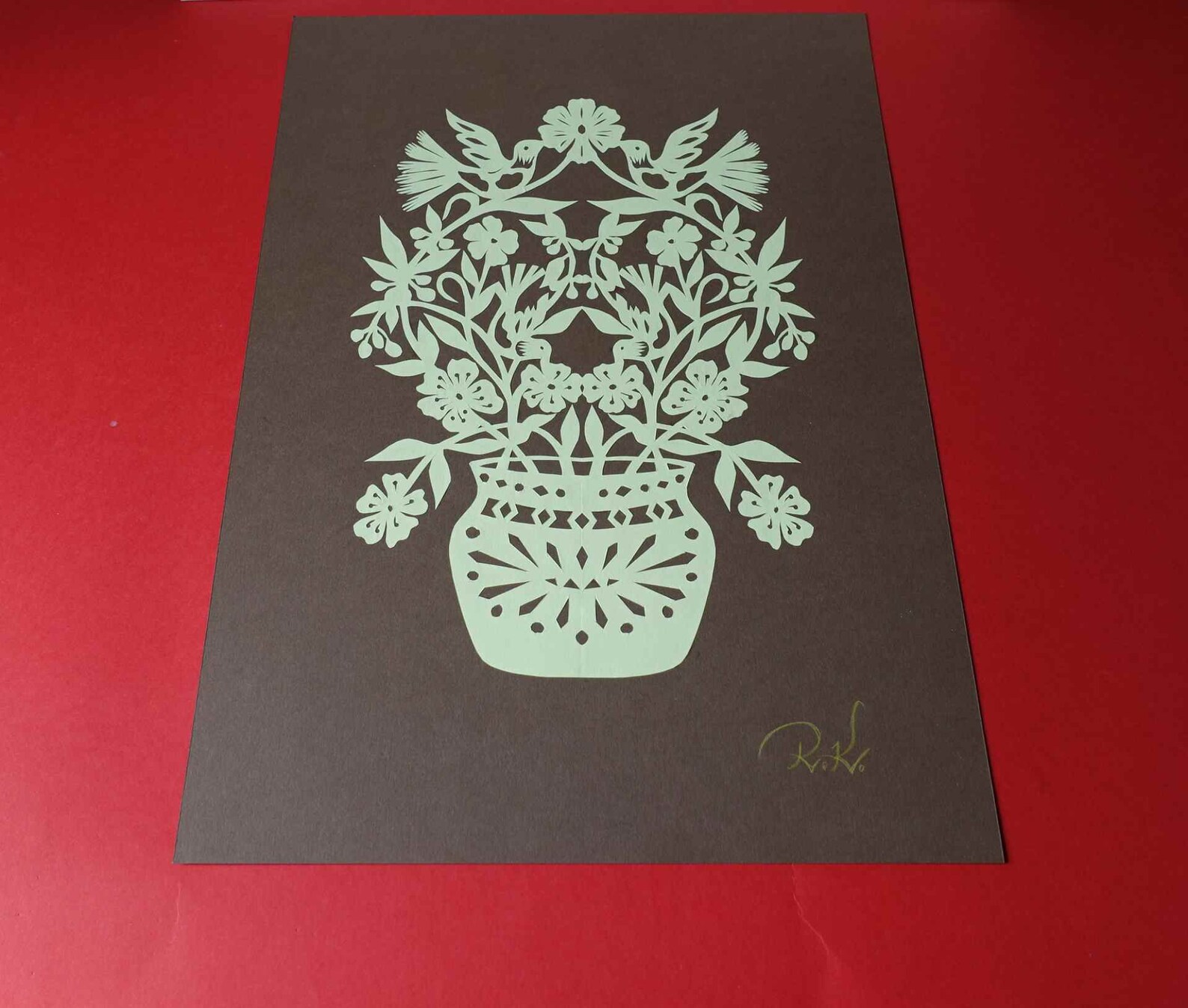 Hand Cutting Paper.unique Paper Cut Picture. Original Papercut - Etsy