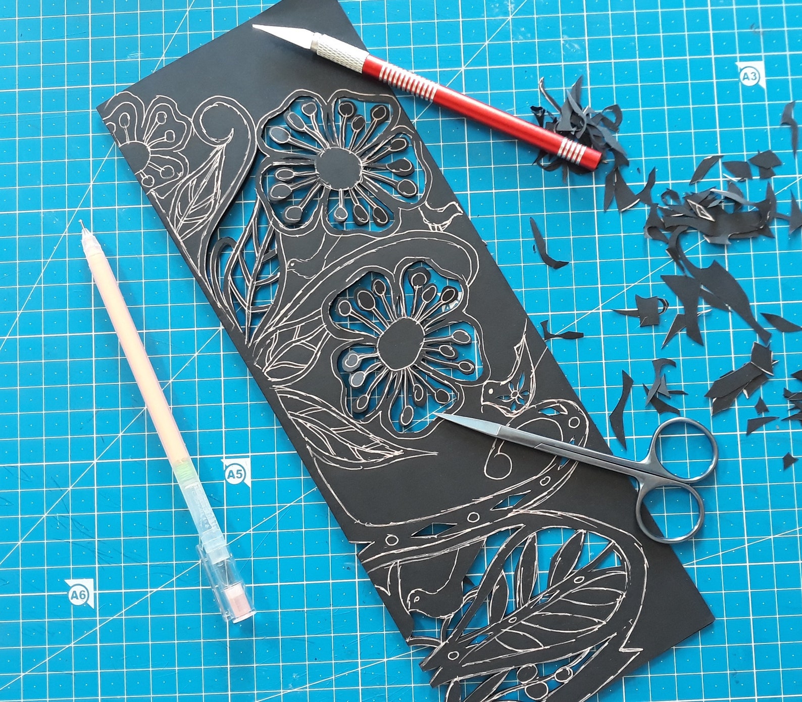 Papercut Art Picture. Paper Cut Out Art. Original Paper Cut. - Etsy