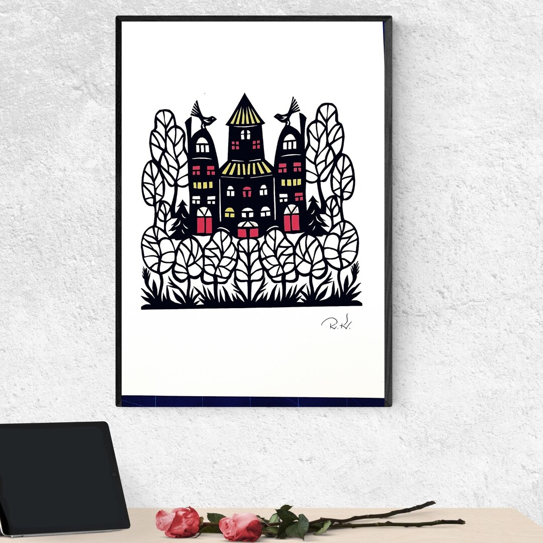 Original Art Work Hand Paper Cut Out Art Picture. - Etsy