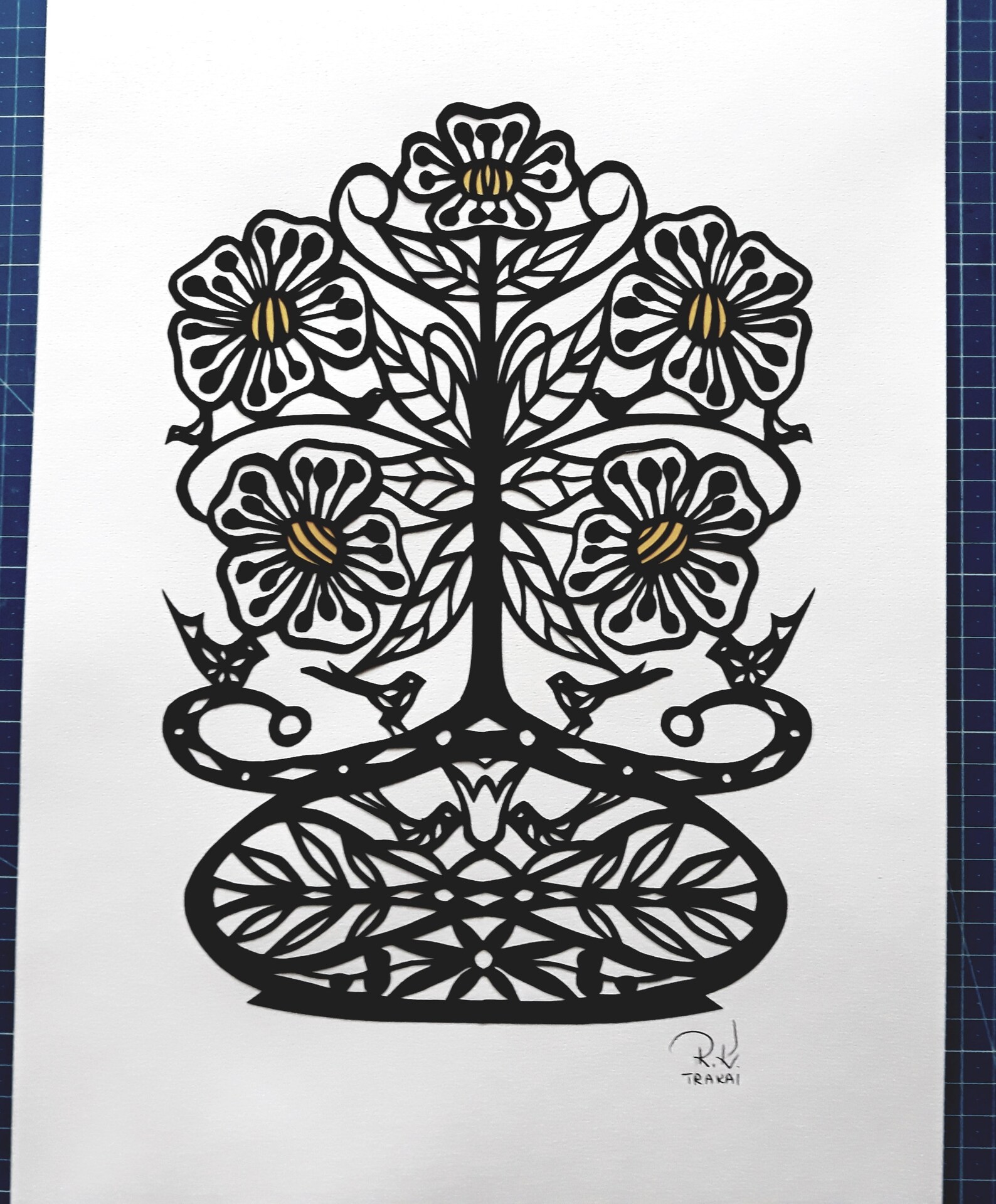 Papercut Art Picture. Paper Cut Out Art. Original Paper Cut. - Etsy