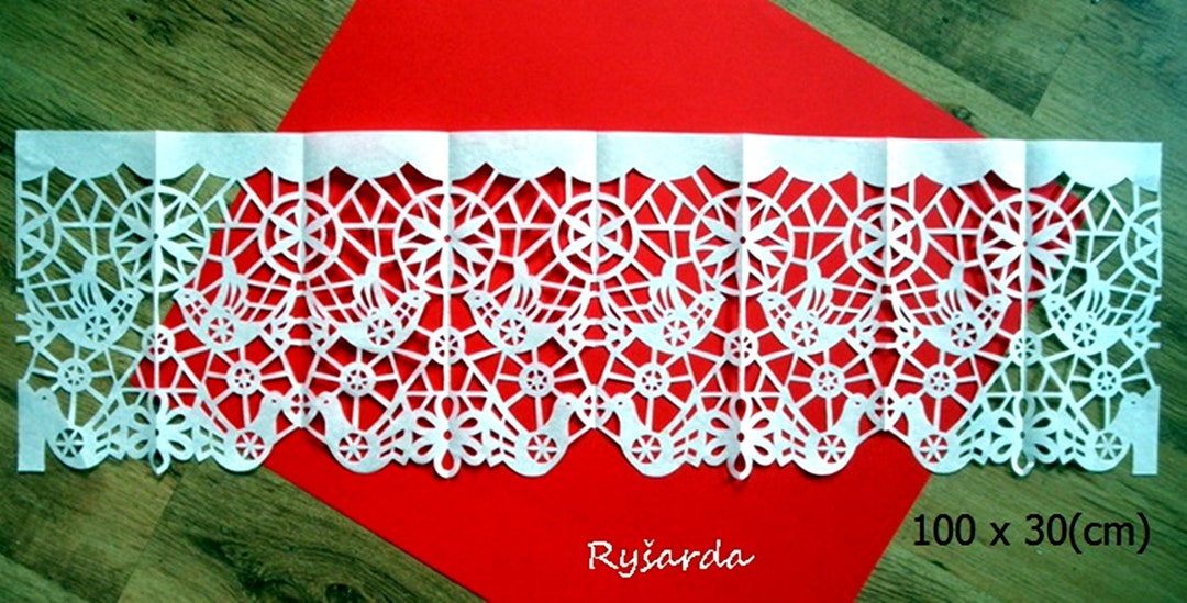 White Paper Curtain.original Hand Paper Cutting Art. - Etsy