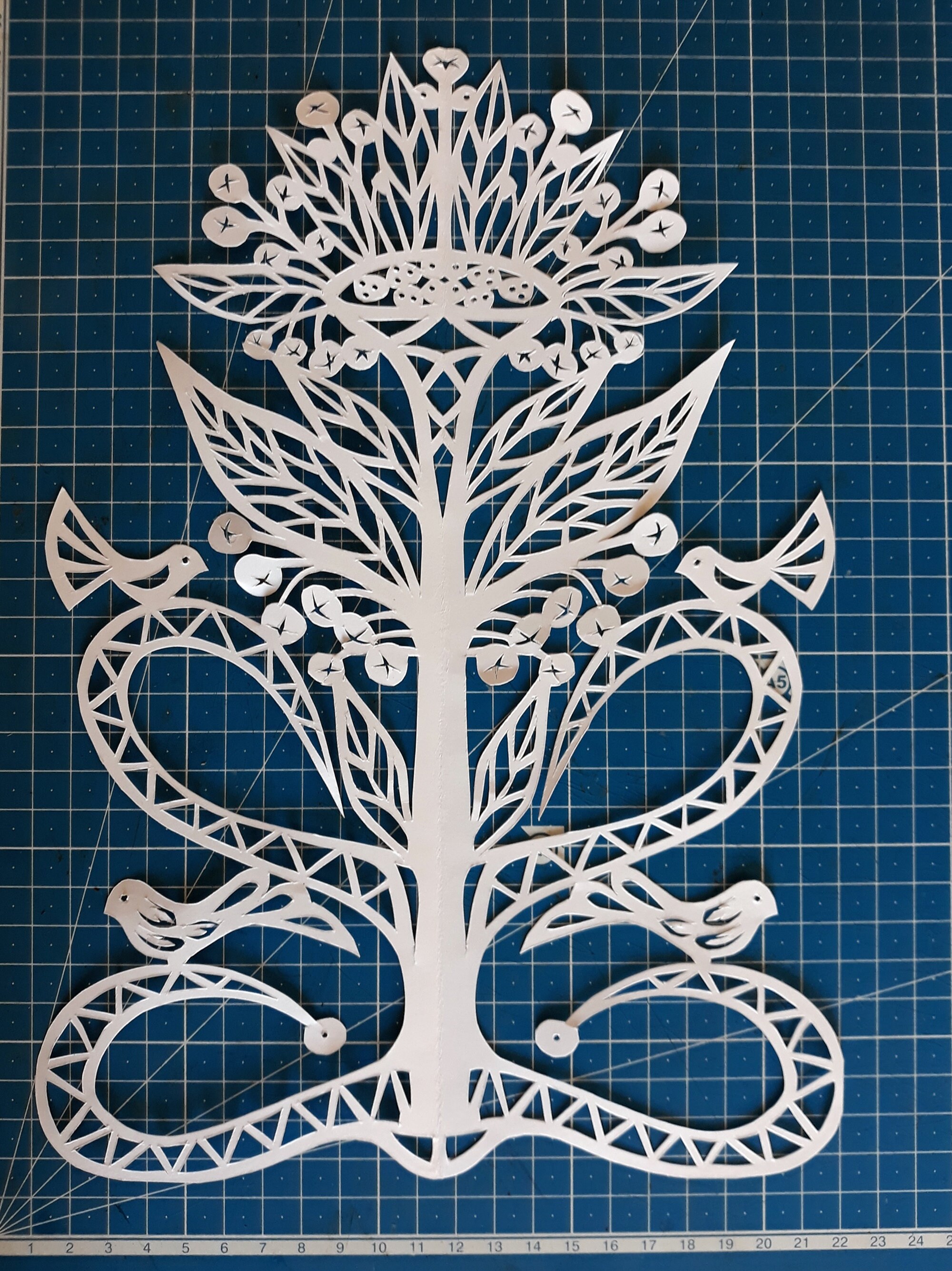Original Paper Cut Out Art. A4 White Paper Cutting. - Etsy