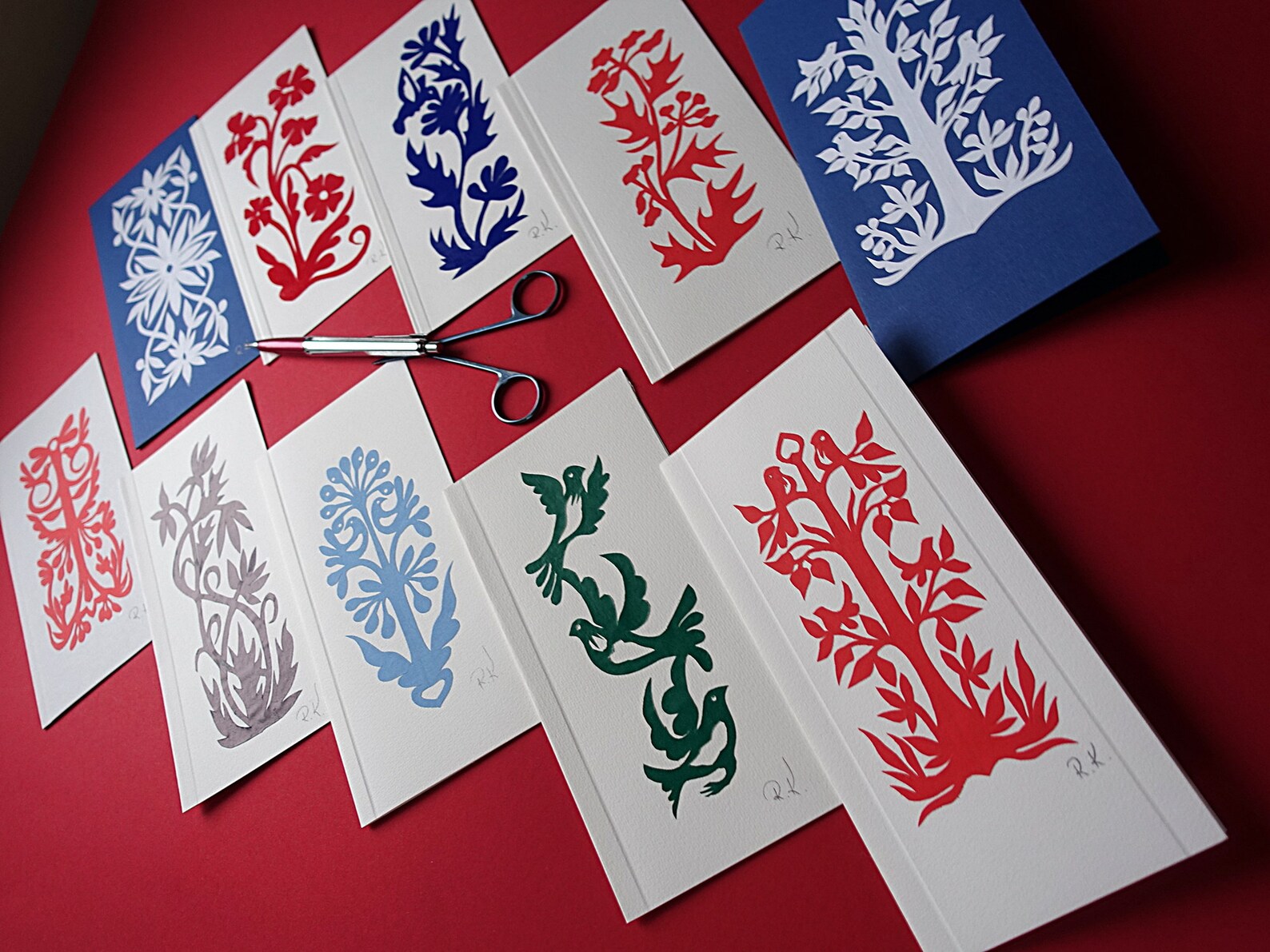 Hand paper cut cards. Original paper cut. Paper cut greetings | Etsy