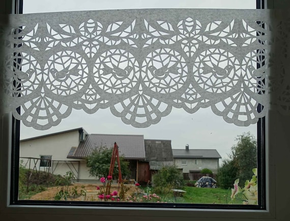 White Paper Curtain. Paper Cut Out Art. Hand Paper Cutting | Etsy