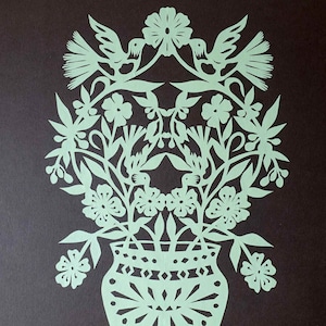 Hand Cutting Paper.unique Paper Cut Picture. Original Papercut Art ...