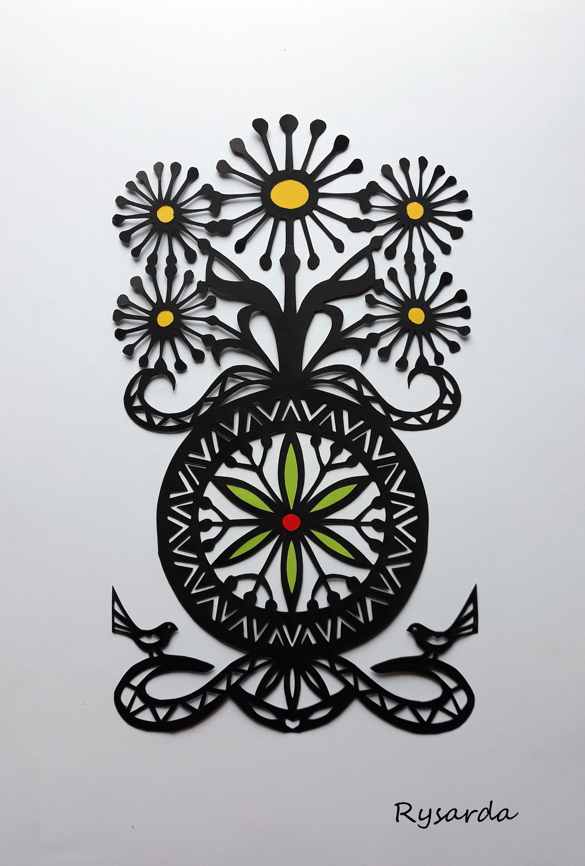 Original Paper Cut Out Art by Rysarda. Hand Cut Paper Art Picture ...
