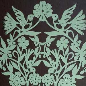 Hand Cutting Paper.unique Paper Cut Picture. Original Papercut Art ...