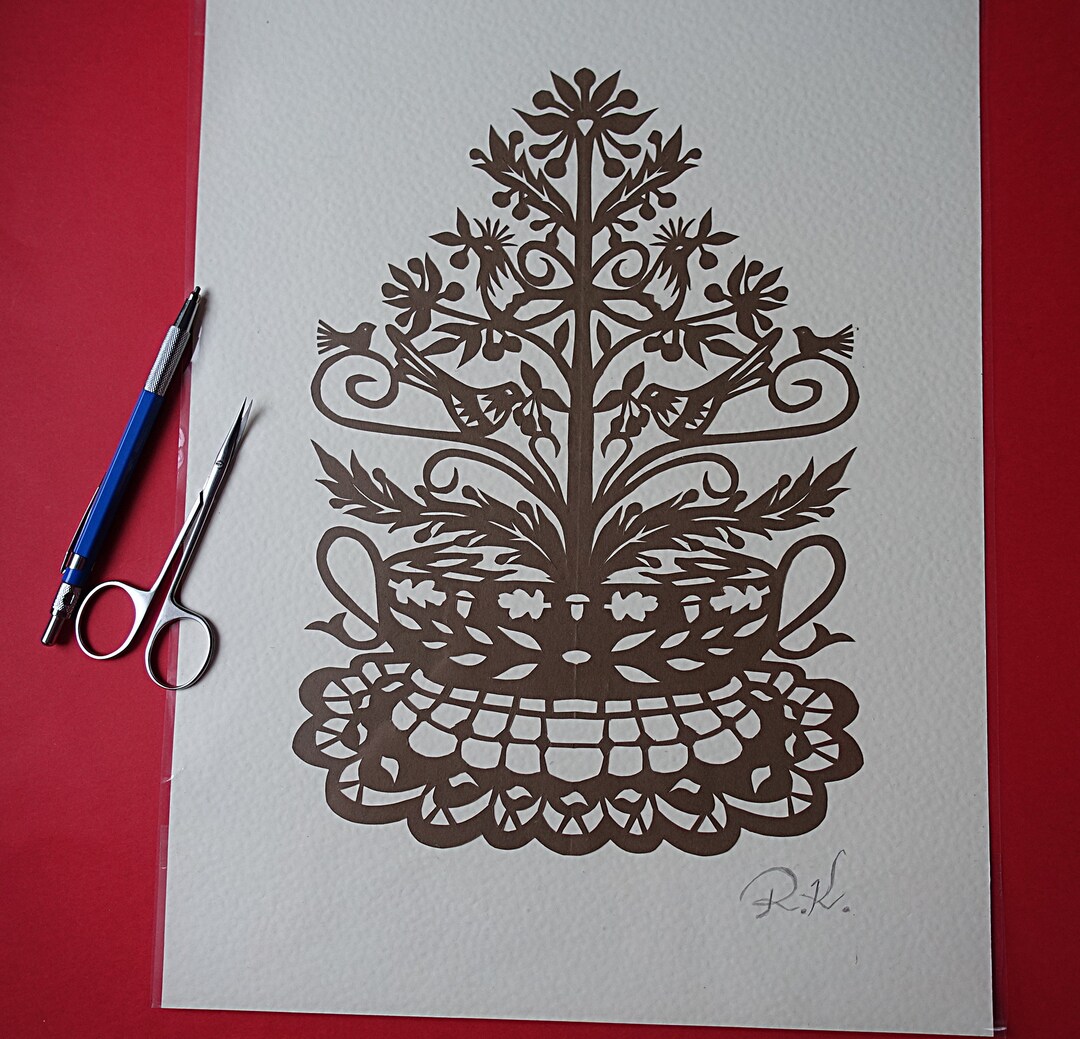Original Hand Paper Cut Picture. Hand Paper Cutting Art. Art Work ...
