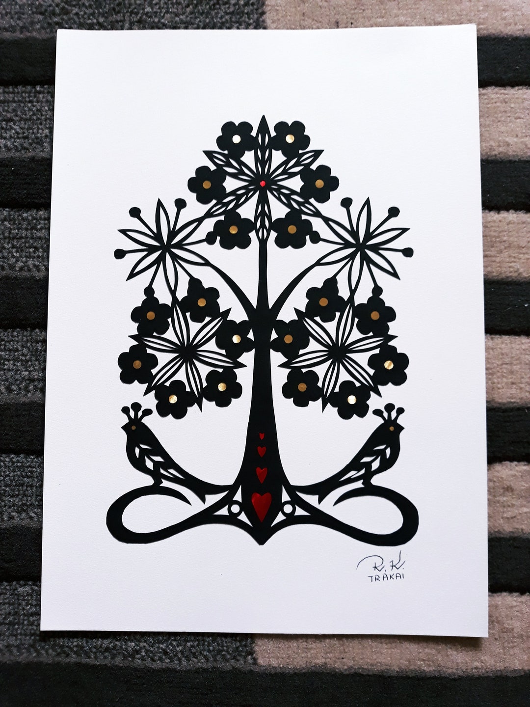 Paper Cut Out Art. Paper Cutting Art Decor. Lithuania Art - Etsy
