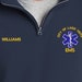 EMT EMS Paramedic Custom Quarter Zip Embroidered Sweatshirt, Fire ...
