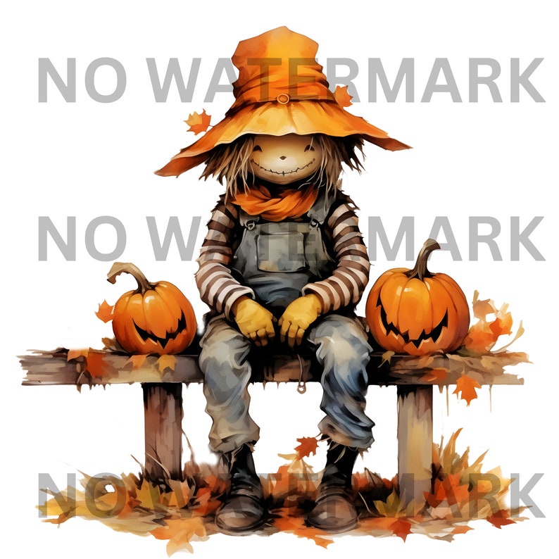 Fall and Scarecrows Pngs Fall Scarecrow Clipart Autumn Sublimation ...