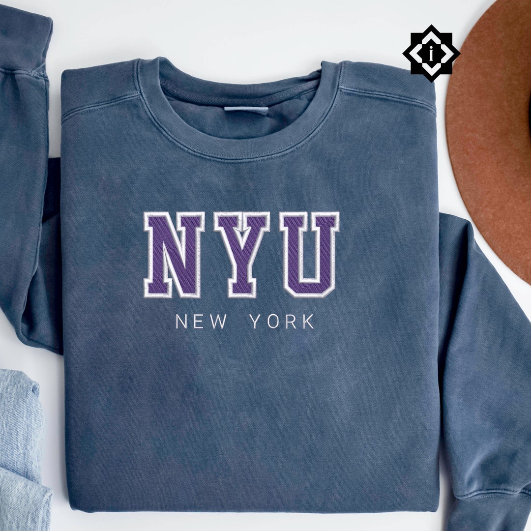 Custom Two Color Embroidered Varsity Sweatshirt, University Sweatshirt ...