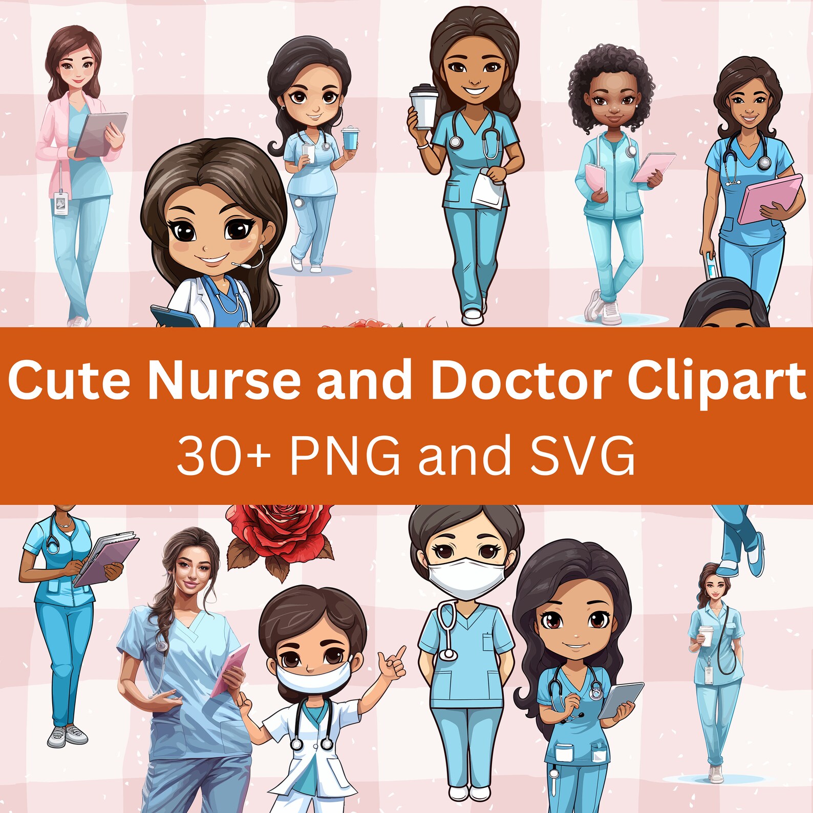 Cute Nurse & Doctor Clipart | Nurse Week Clipart | Nurse Practitioner ...