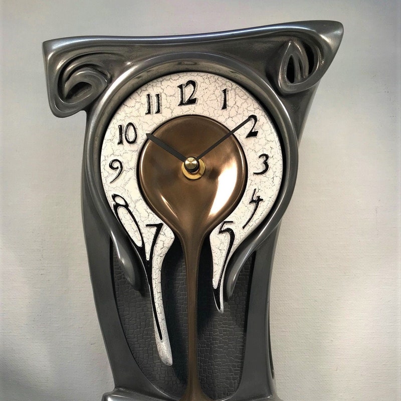Art Deco Pottery Clock - Etsy UK