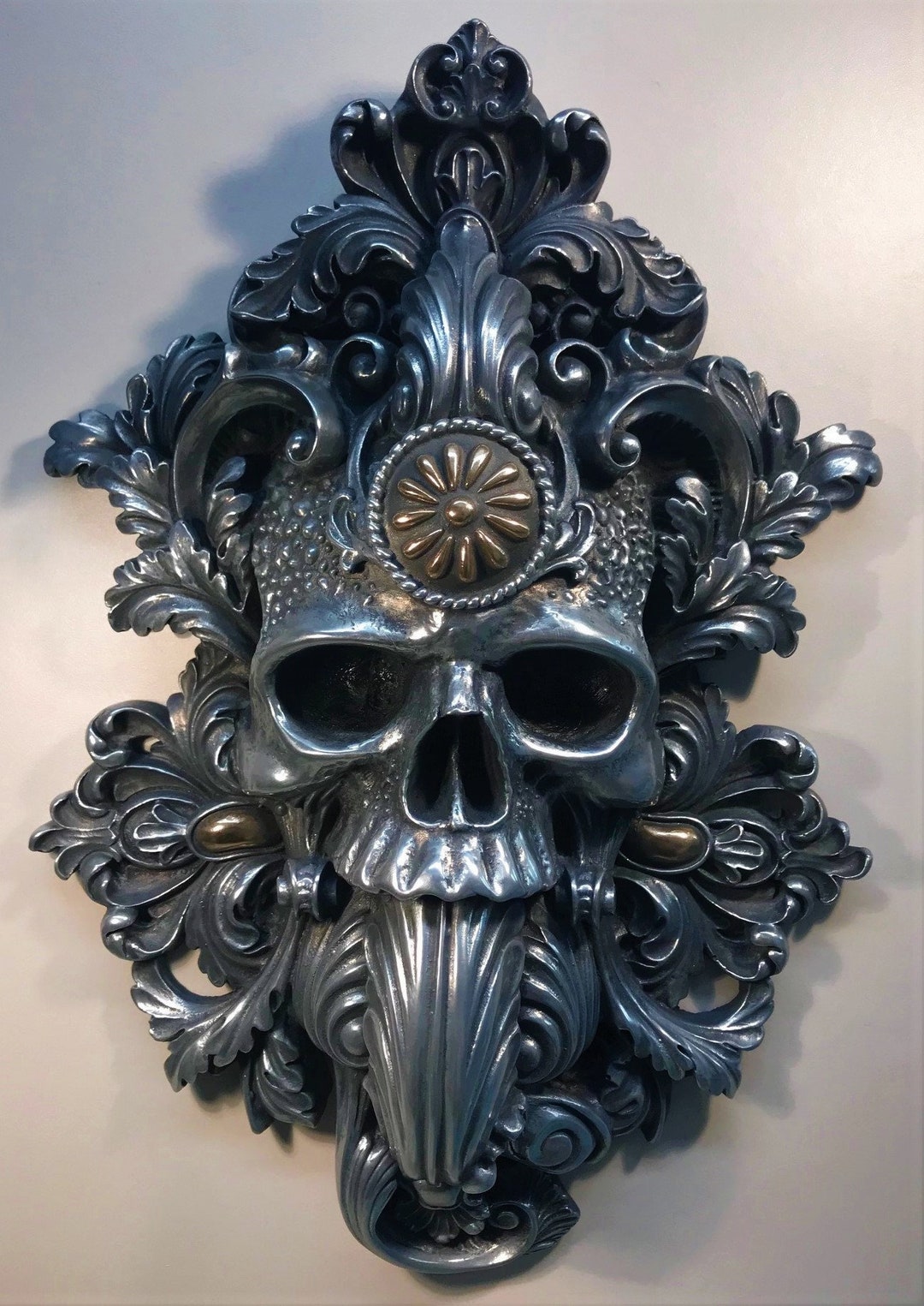 Gothic Home Decor Skull Wall Plaque Gift - Etsy