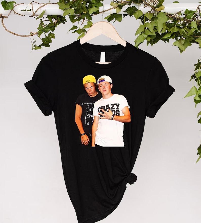 Frat Boy Harry and Niall Shirt, Frat Narry Graphic Crew Neck Tee, Frat ...