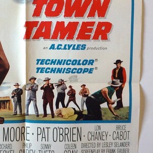 Town Tamer Original 1965 Movie Poster One-sheet Western Dana Andrews ...