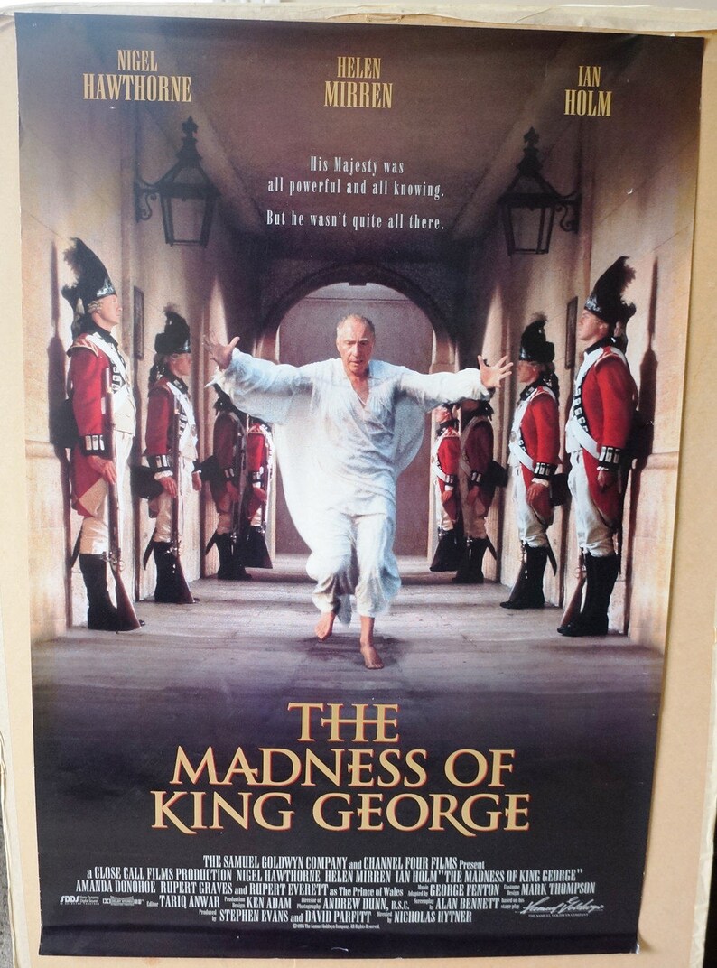 The Madness of King George Original Intage 1994 Movie Poster - Etsy