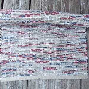 Handwoven Cotton Rag Rug/runner, 24" X 52-1/2", Made in the USA, Free ...