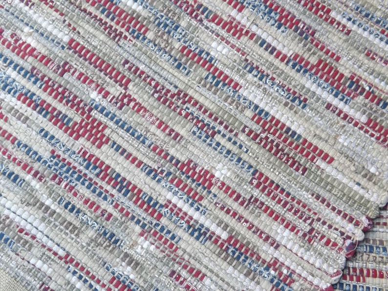 Handwoven Cotton Rag Rug/runner 24 X 52-1/2 - Etsy