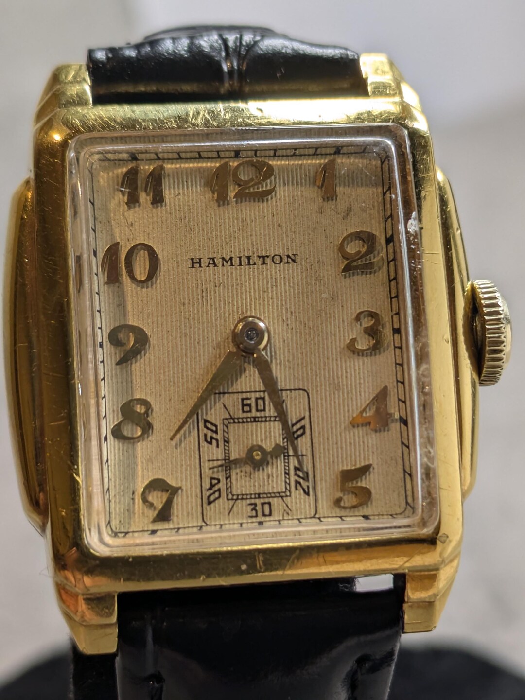 Vintage 1940's Hamilton Tank Watch. Serviced, Running Great, Keeps Time ...