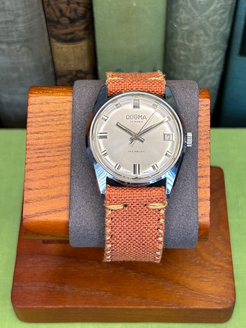 Vintage 1970's Dogma Watch. Serviced and Running! Ready to Wear! - Etsy