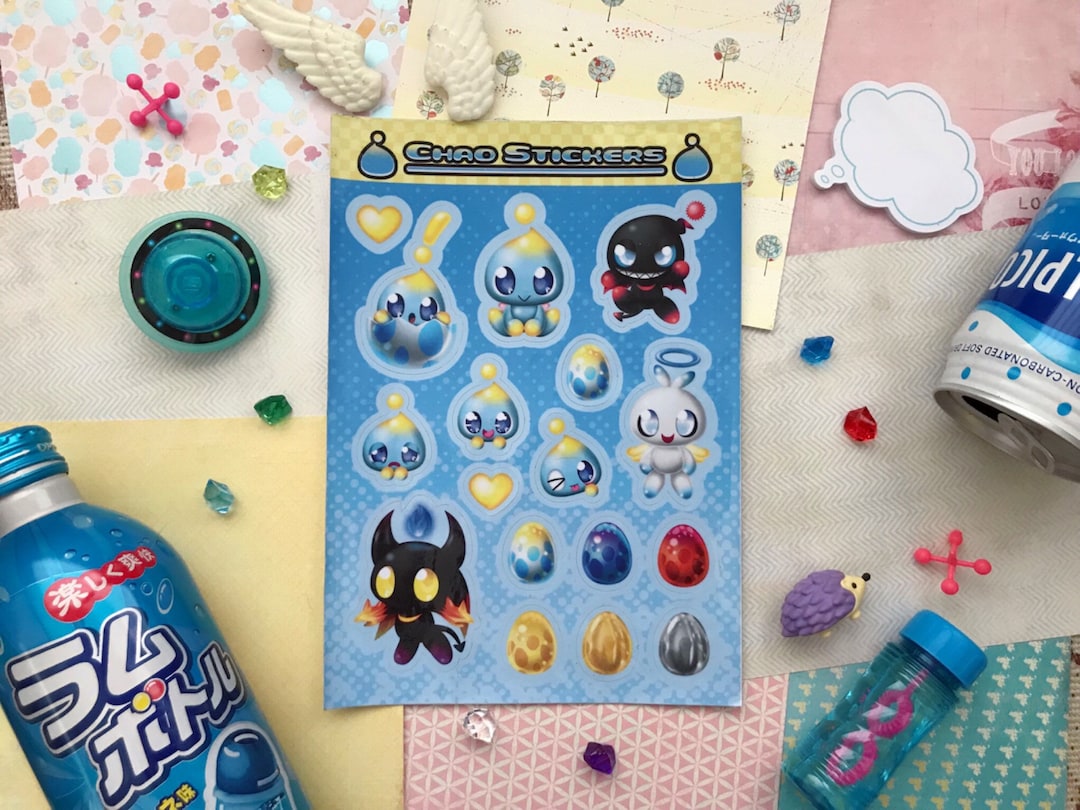 Chao Sticker Sheet || Sonic Adventure 2 Battle - Etsy