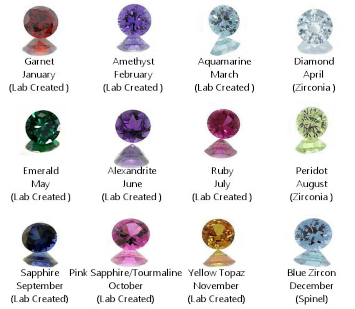 Music Note Treble Clef Pendant Personalized Birthstone - Etsy