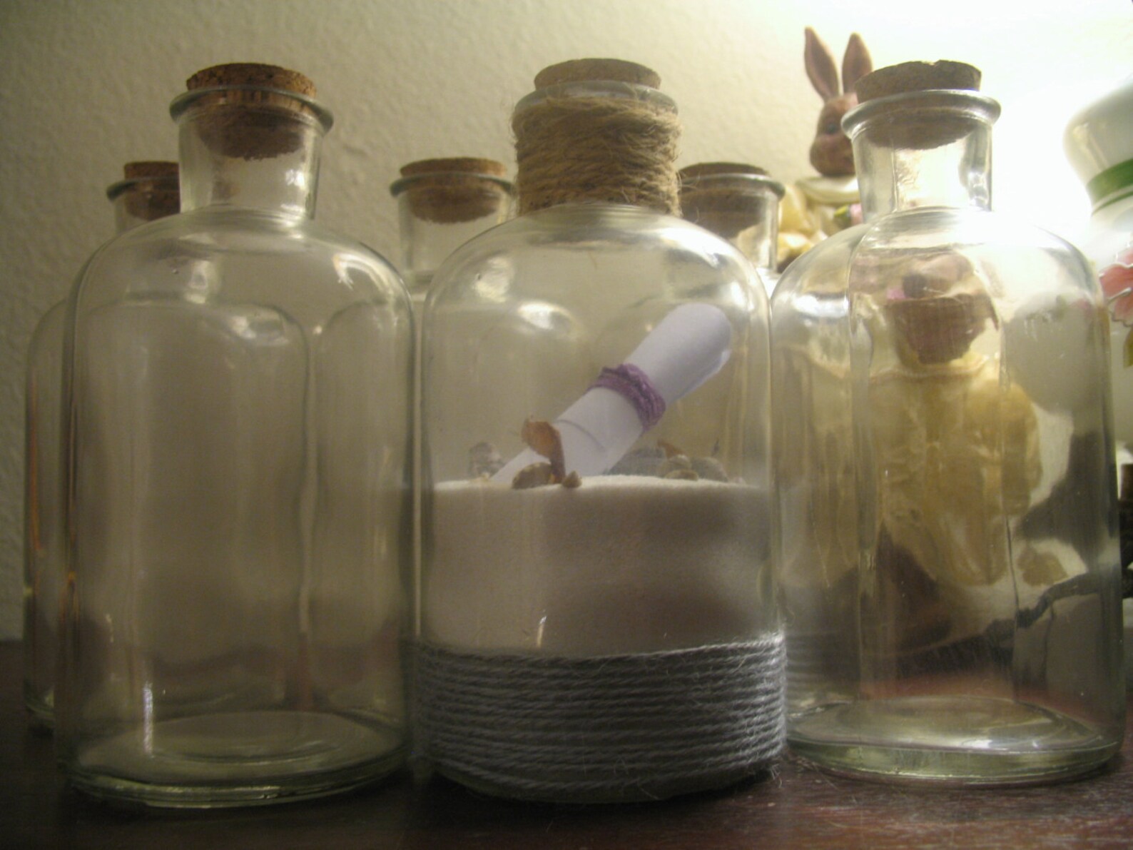 25 500ml Glass Bottles Jars Vials With Cork. Home Decorations Vase ...