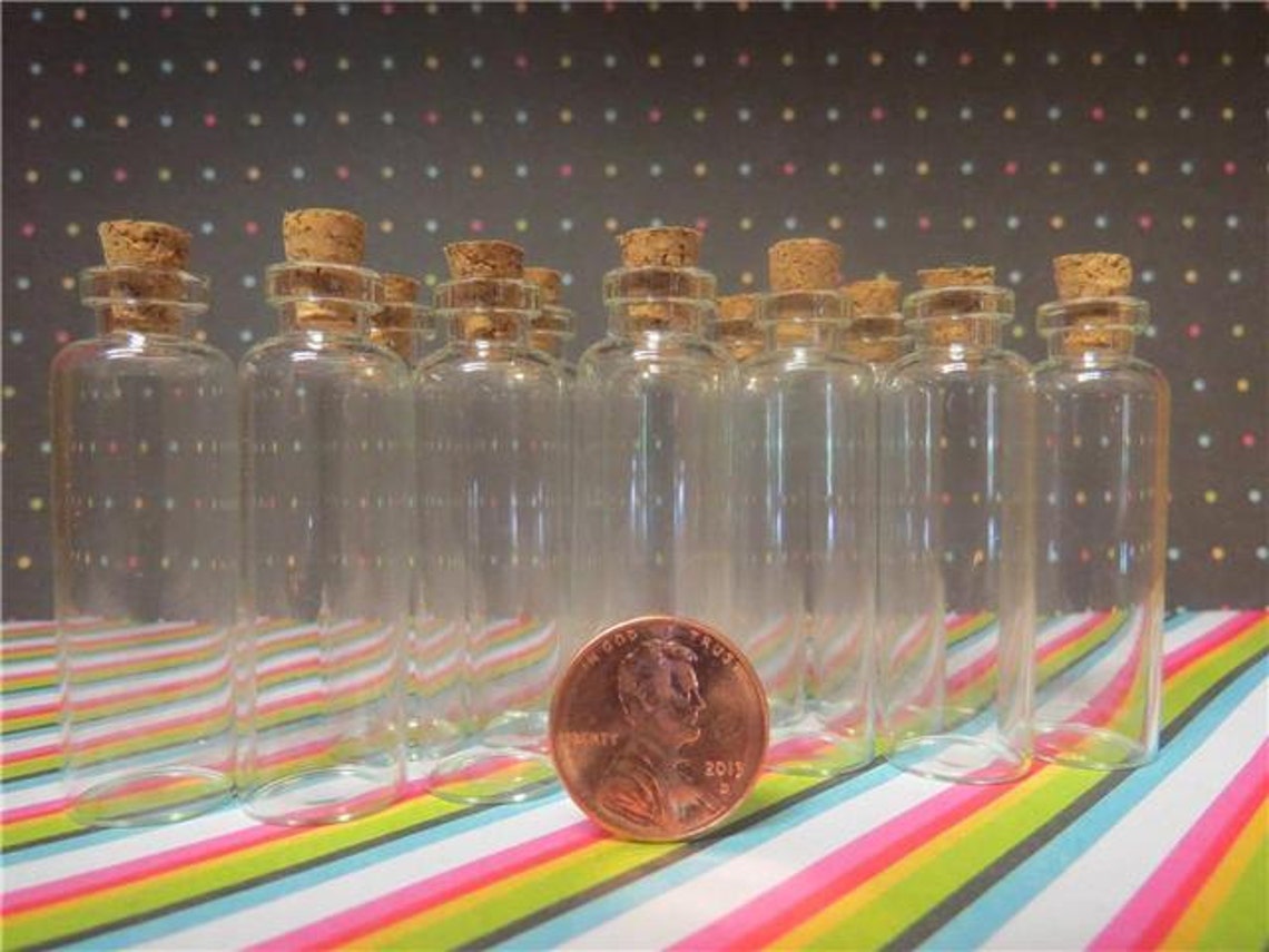 50 5ml Bottles. Bitty Bottle. Glass Bottles. Mini Glass Vials. | Etsy