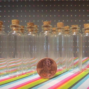 100 5ml Bottles. Bitty Bottle. Small Glass Bottle Lot. Vial Bottles 100 Lot. Miniature Corks ...